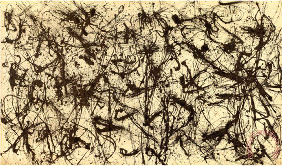 Jackson Pollock No 32 c.1950 Art Print for sale - CanvasPrintsHere.com