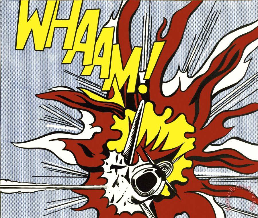 Roy Lichtenstein Whaam Panel 2 of 2 Art Print for sale ...
