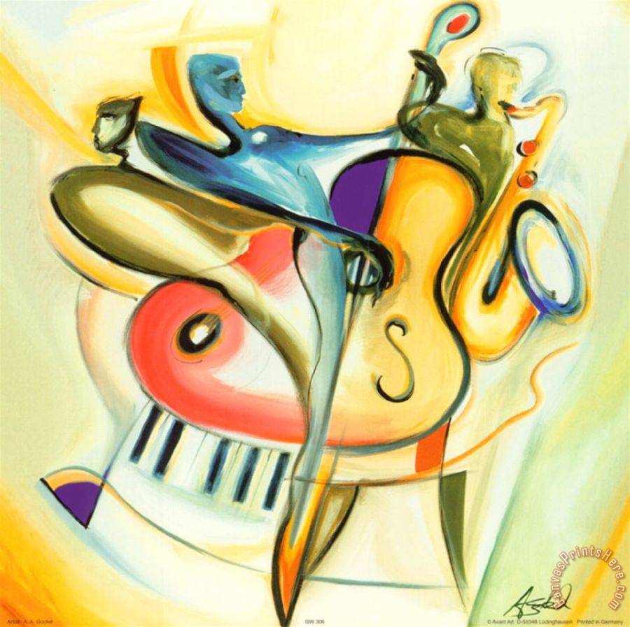 alfred gockel Bass Ic Instinct Stretched Canvas Print / Canvas Art for ...