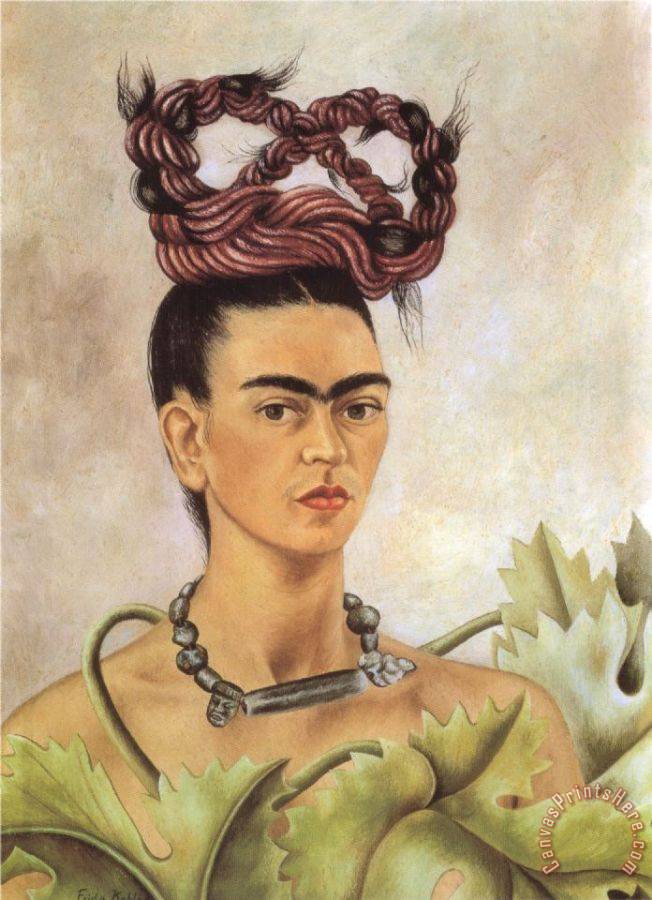 Frida Kahlo Self Portrait with Braid 1941 Art Print for sale ...
