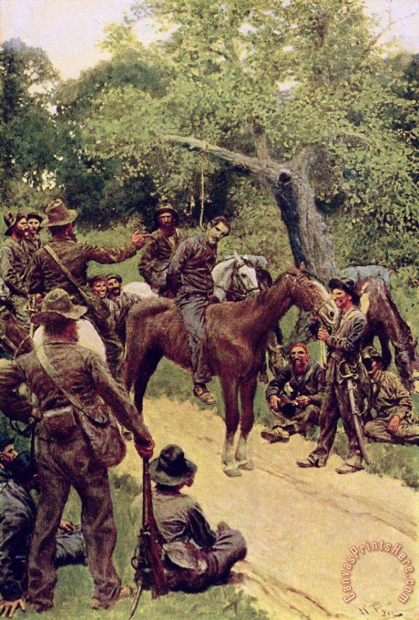 Howard Pyle They Talked It Over With Me Sitting on the Horse Art Print ...