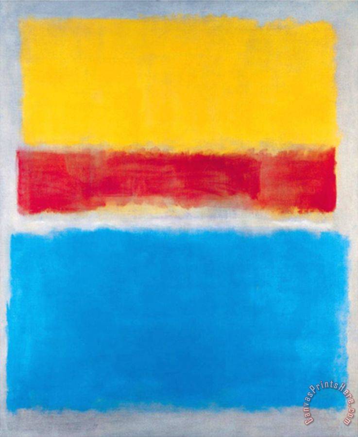 Mark Rothko Untitled Yellow Red And Blue Art Print for sale ...