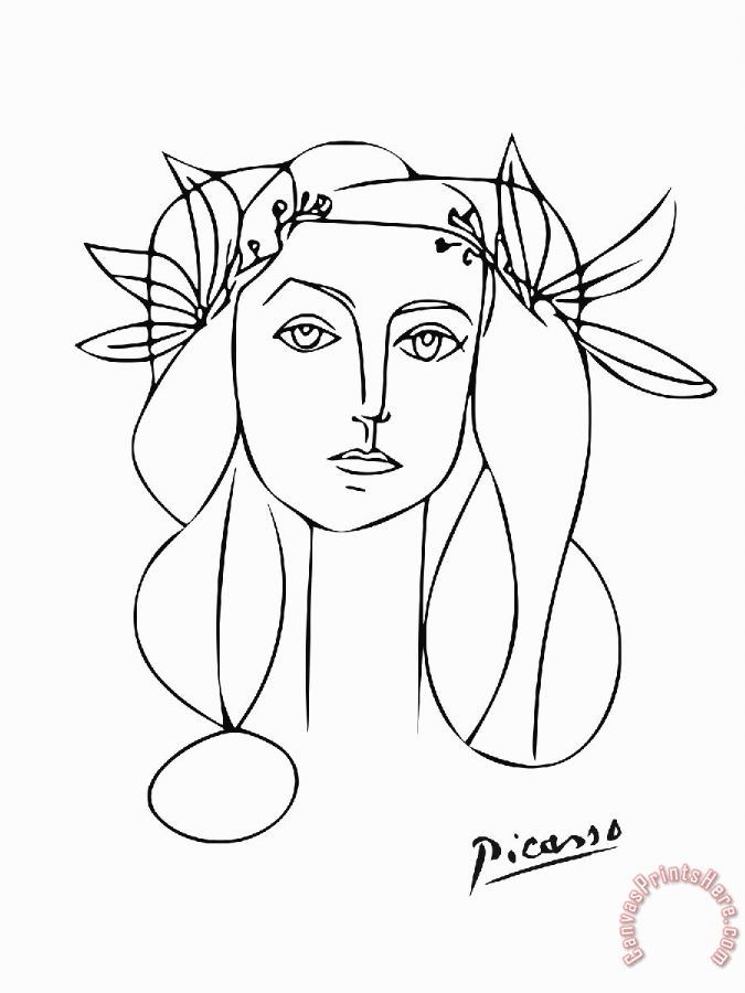 Pablo Picasso Portrait of Francoise Gilot Art Print for sale ...