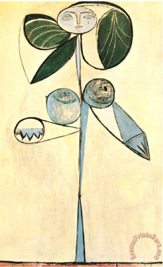 Pablo Picasso Woman Flower 1946 Art Print for sale - CanvasPrintsHere.com