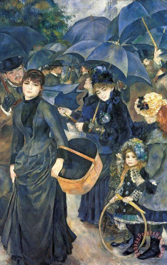 Pierre Auguste Renoir The Umbrellas Art Print for sale ...