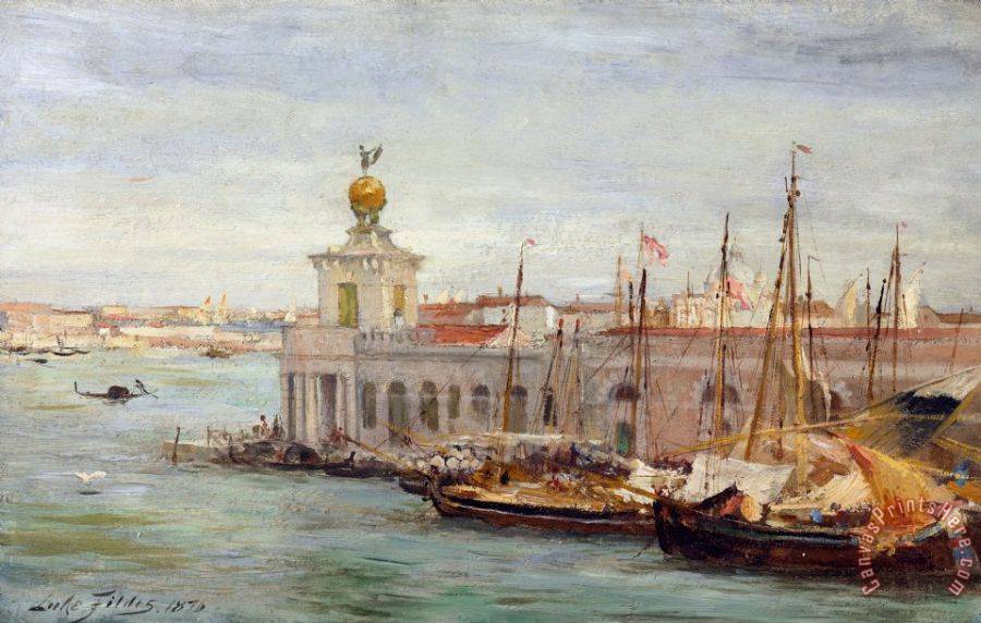 Sir Samuel Luke Fields Venice Art Print for sale - CanvasPrintsHere.com